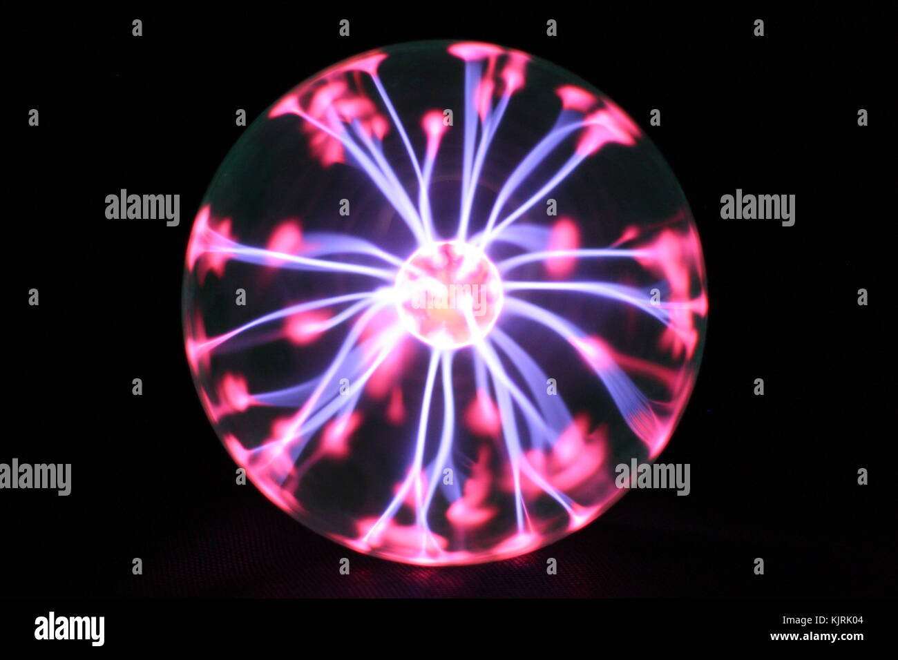Plasma globe or tesla ball lamp Stock Photo - Alamy