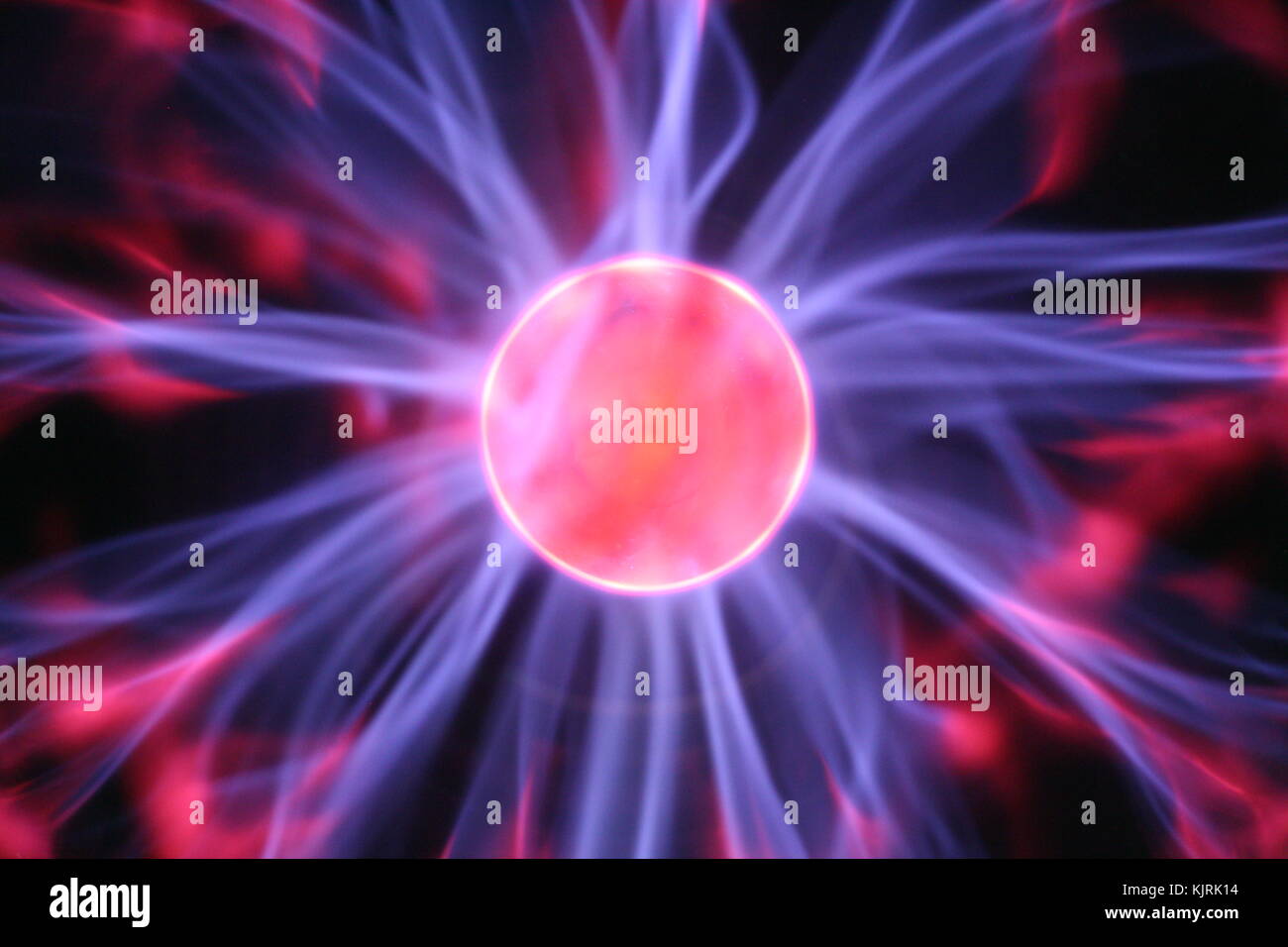 Plasma globe or tesla ball lamp Stock Photo - Alamy