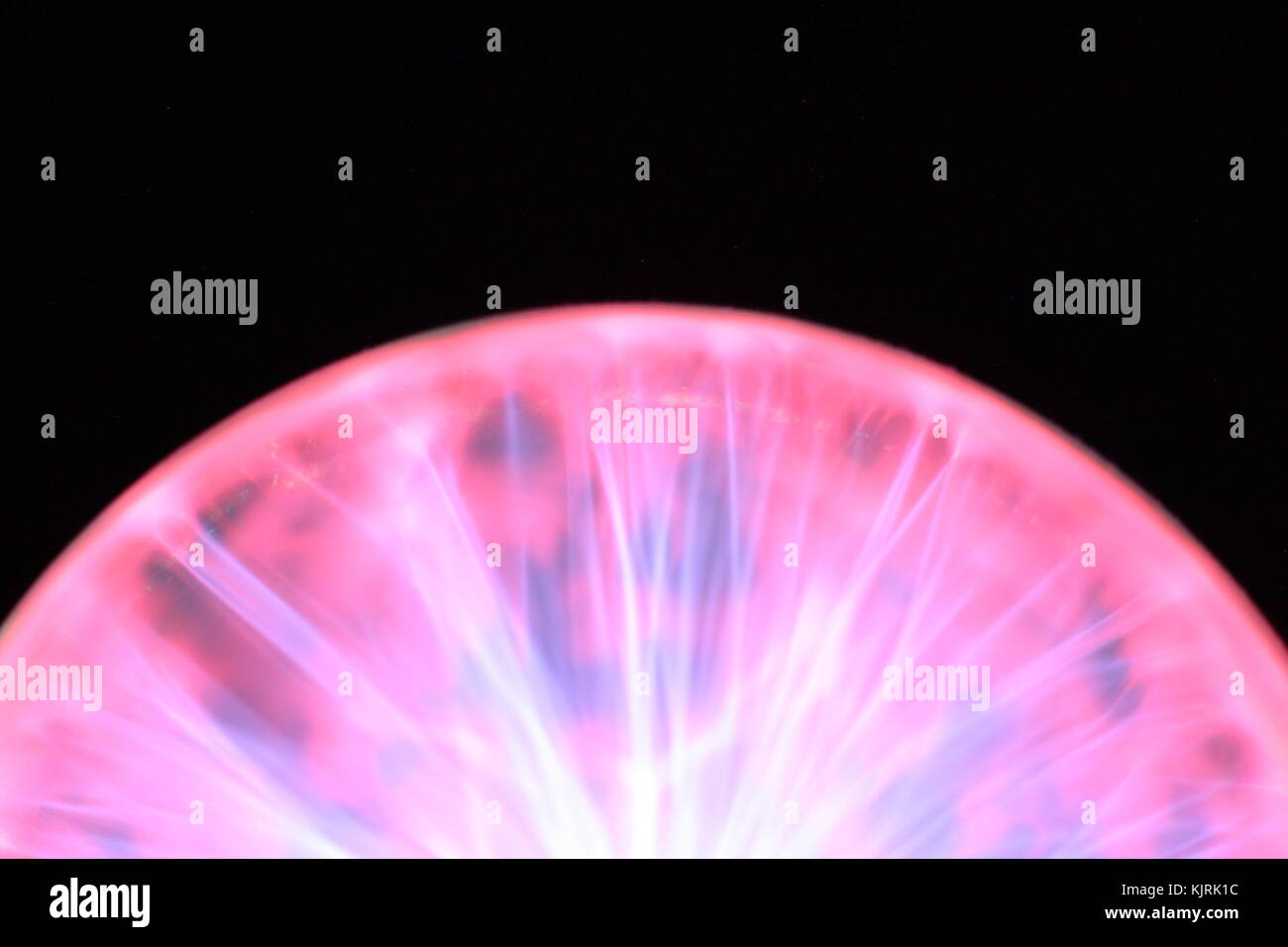 Plasma globe or tesla ball lamp Stock Photo - Alamy