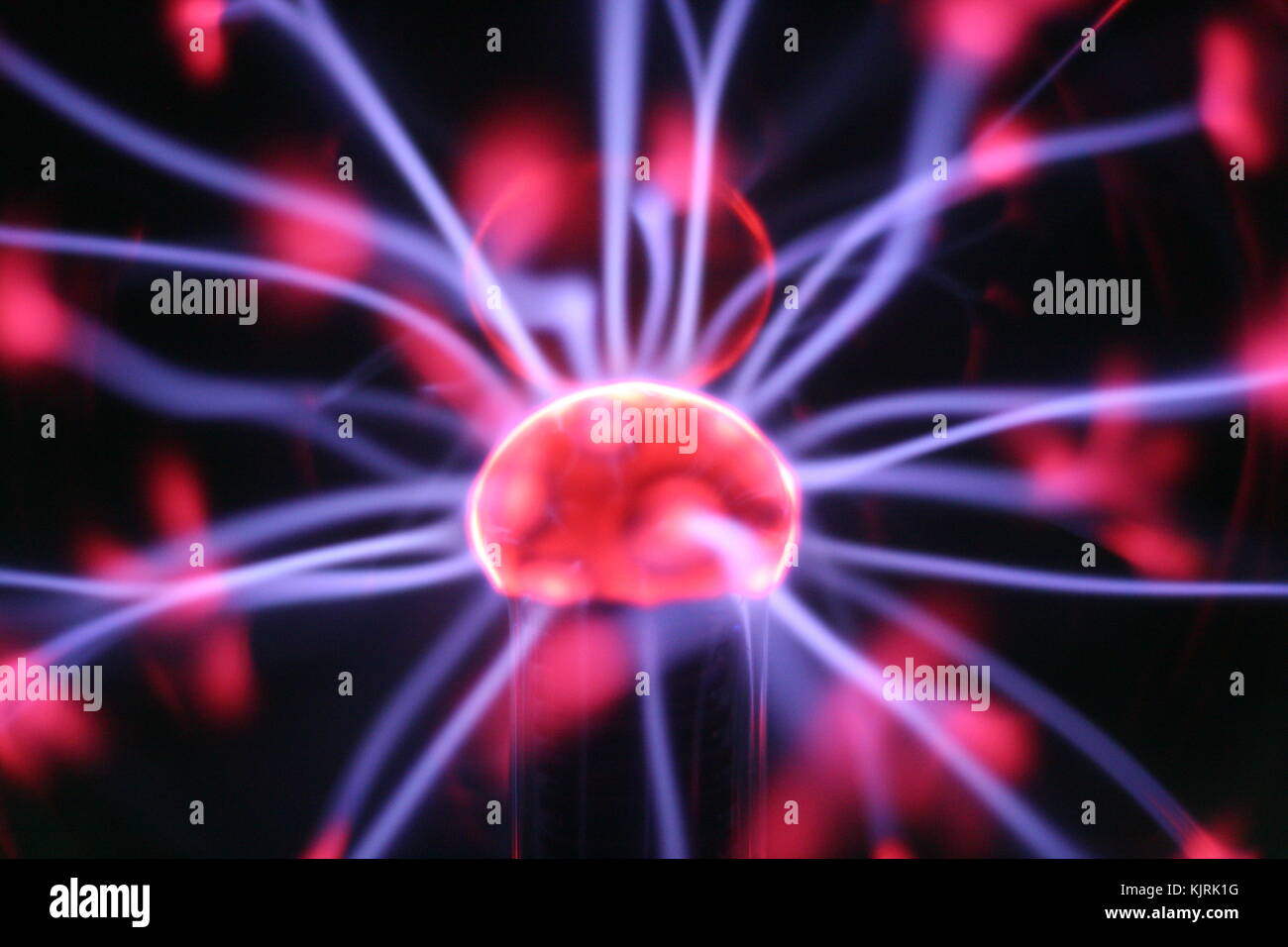 Plasma globe or tesla ball lamp Stock Photo - Alamy