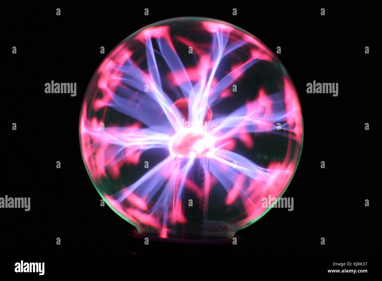 Plasma globe or tesla ball lamp Stock Photo - Alamy
