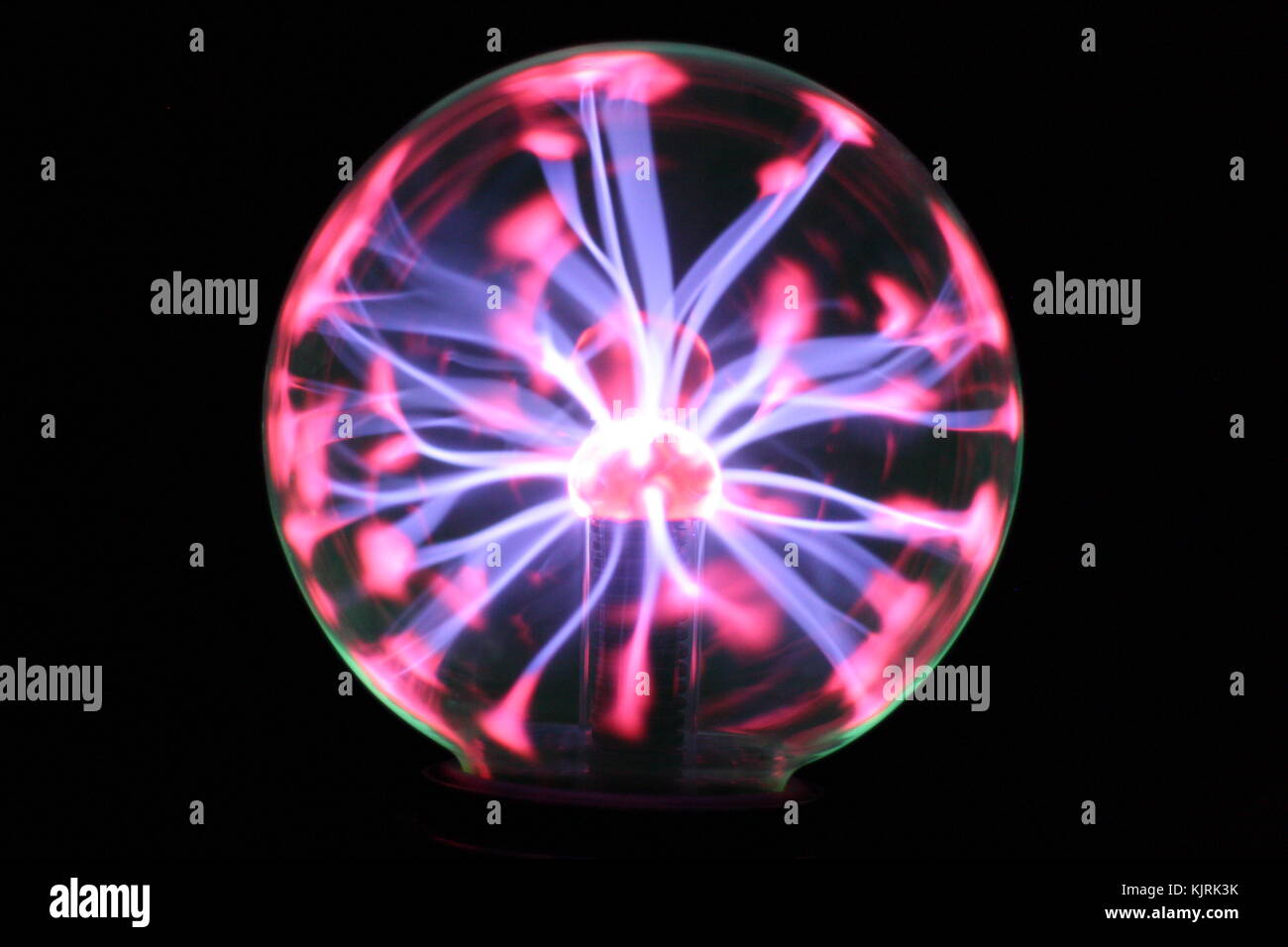 Plasma globe or tesla ball lamp Stock Photo - Alamy