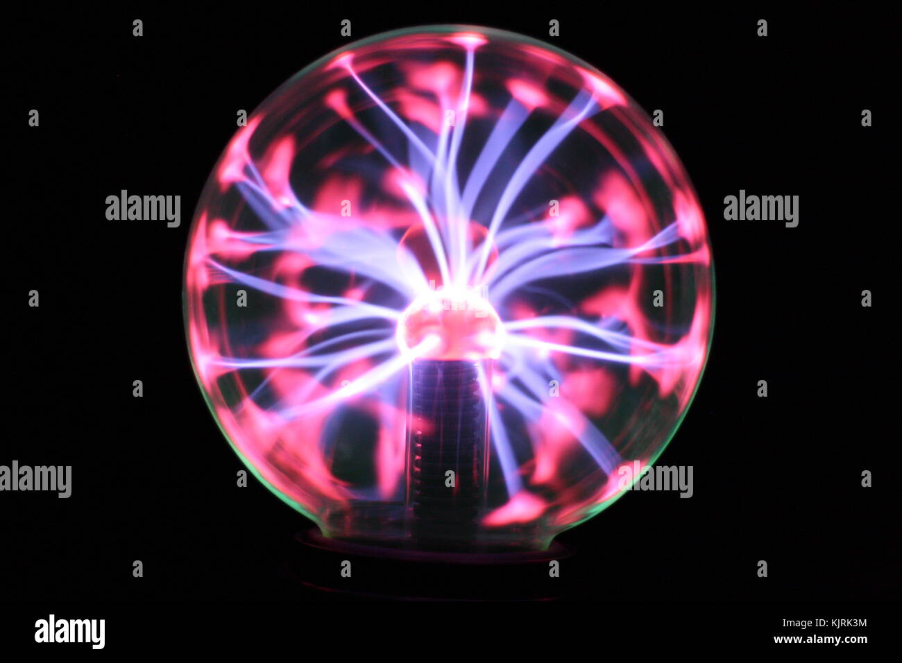 Plasma globe or tesla ball lamp Stock Photo - Alamy