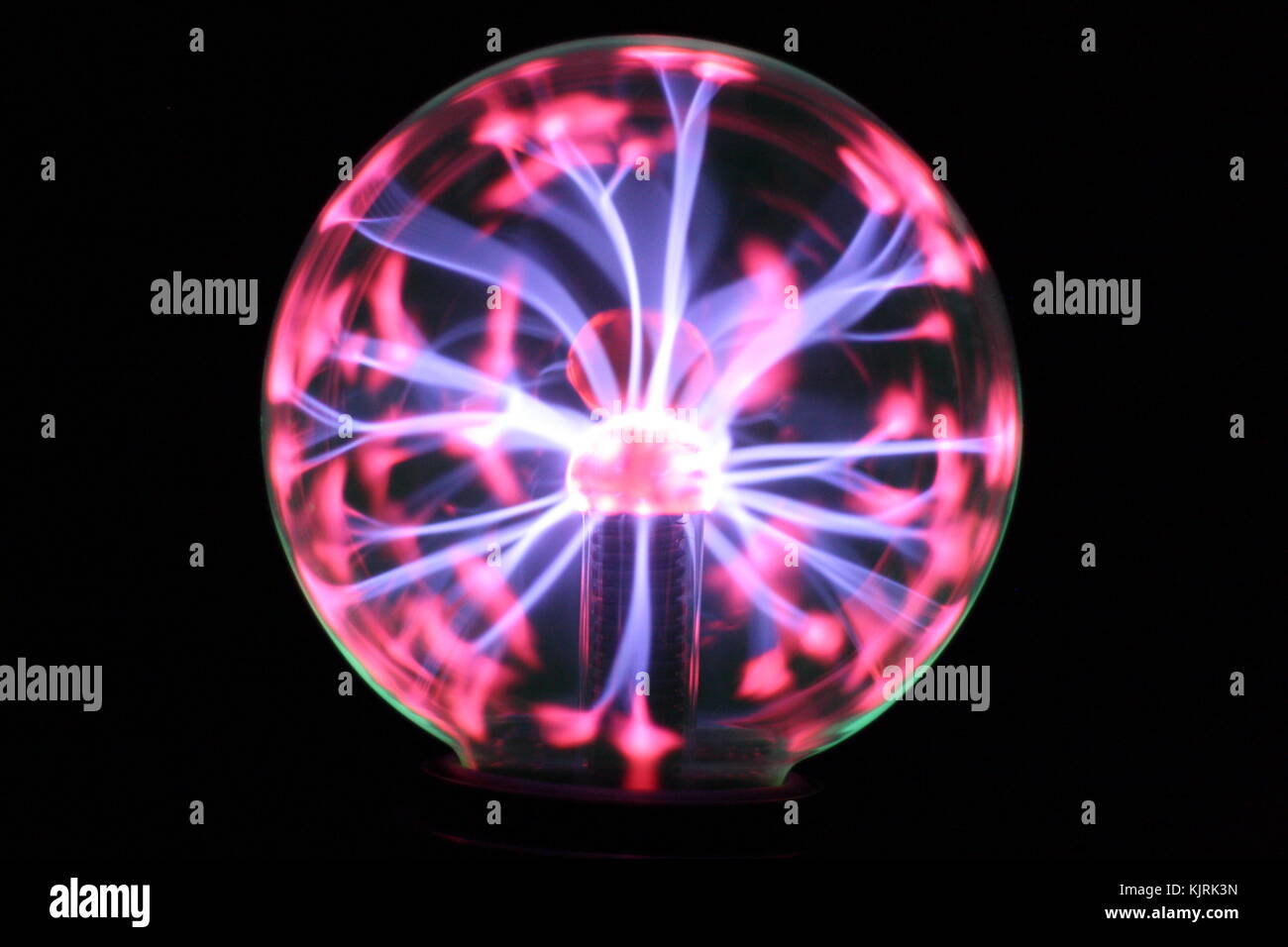 Plasma globe or tesla ball lamp Stock Photo - Alamy