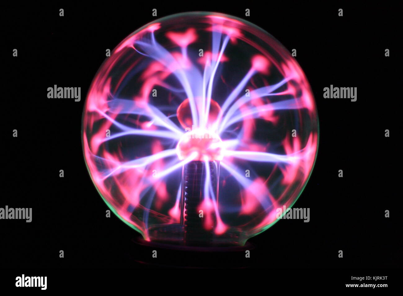 Plasma globe or tesla ball lamp Stock Photo - Alamy