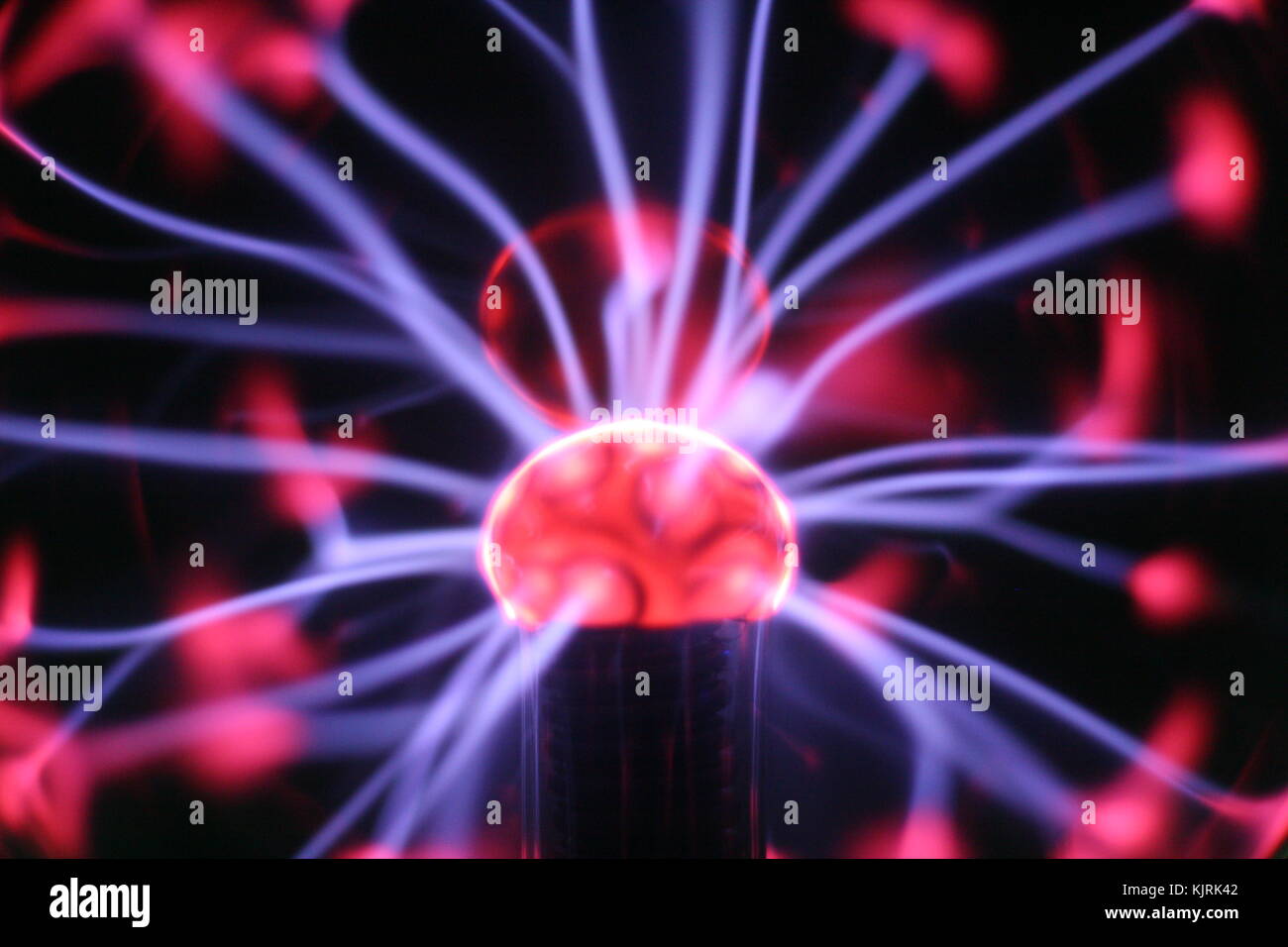 Plasma globe or tesla ball lamp Stock Photo - Alamy