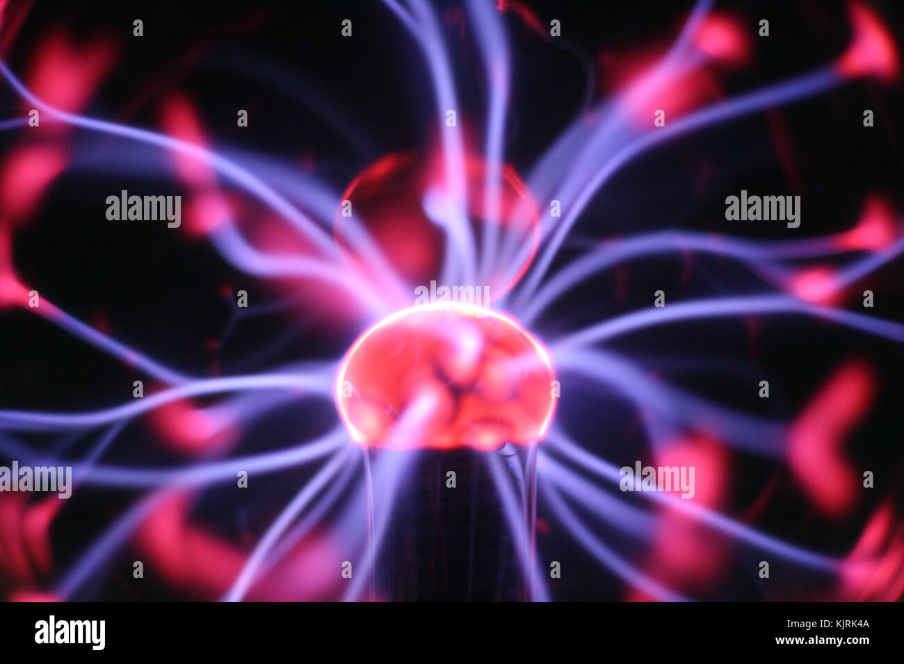 Plasma globe or tesla ball lamp Stock Photo - Alamy