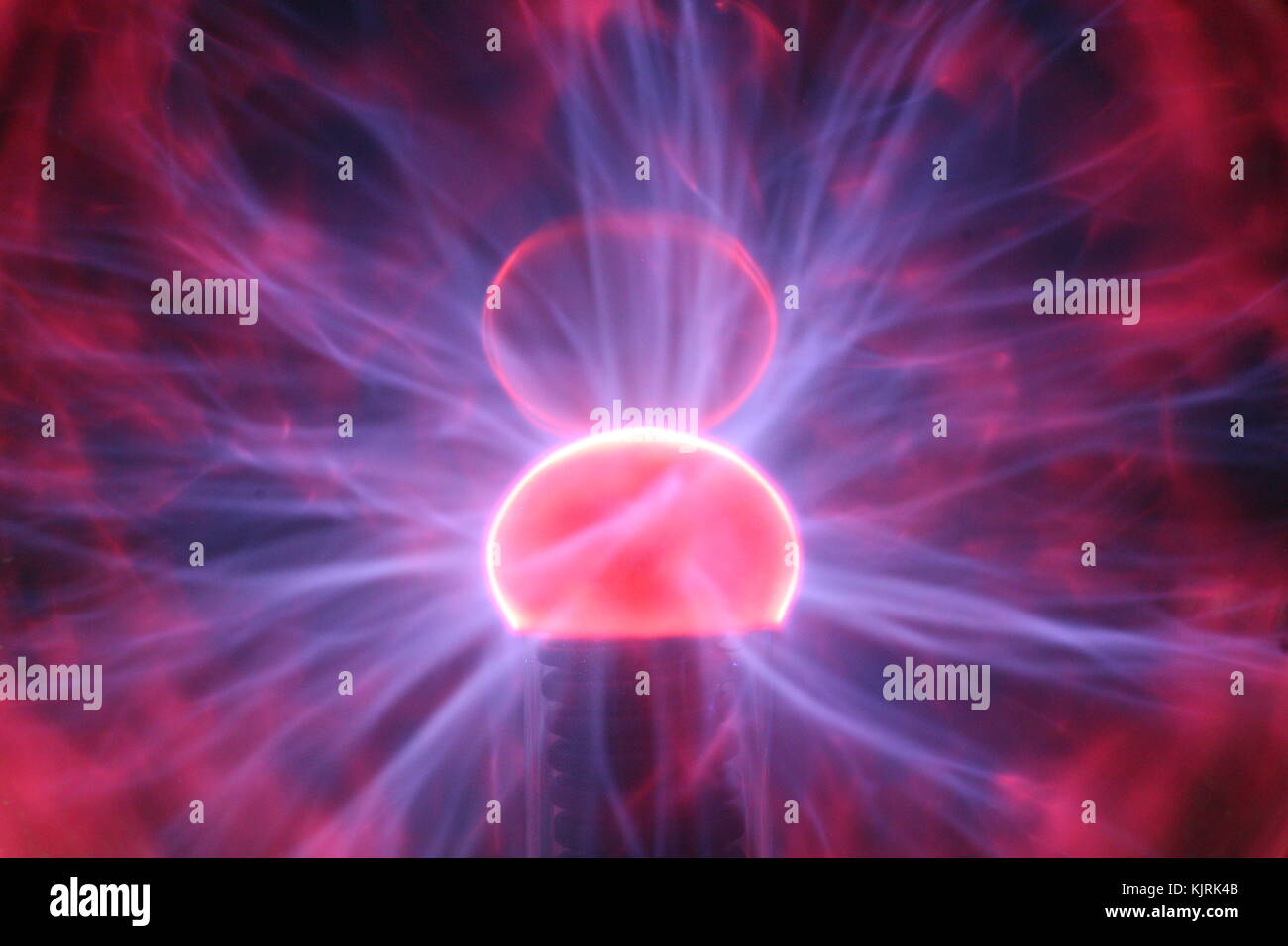 Plasma globe or tesla ball lamp Stock Photo - Alamy
