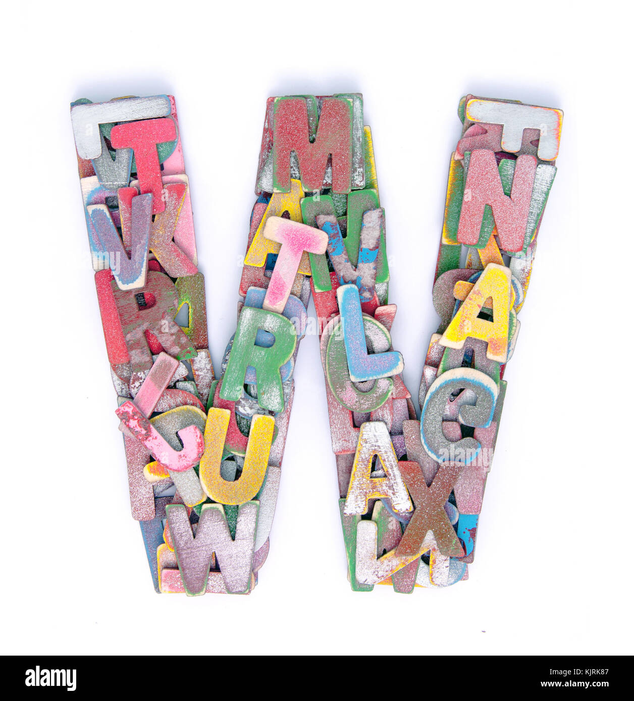 Lots of the letter w hi-res stock photography and images - Alamy