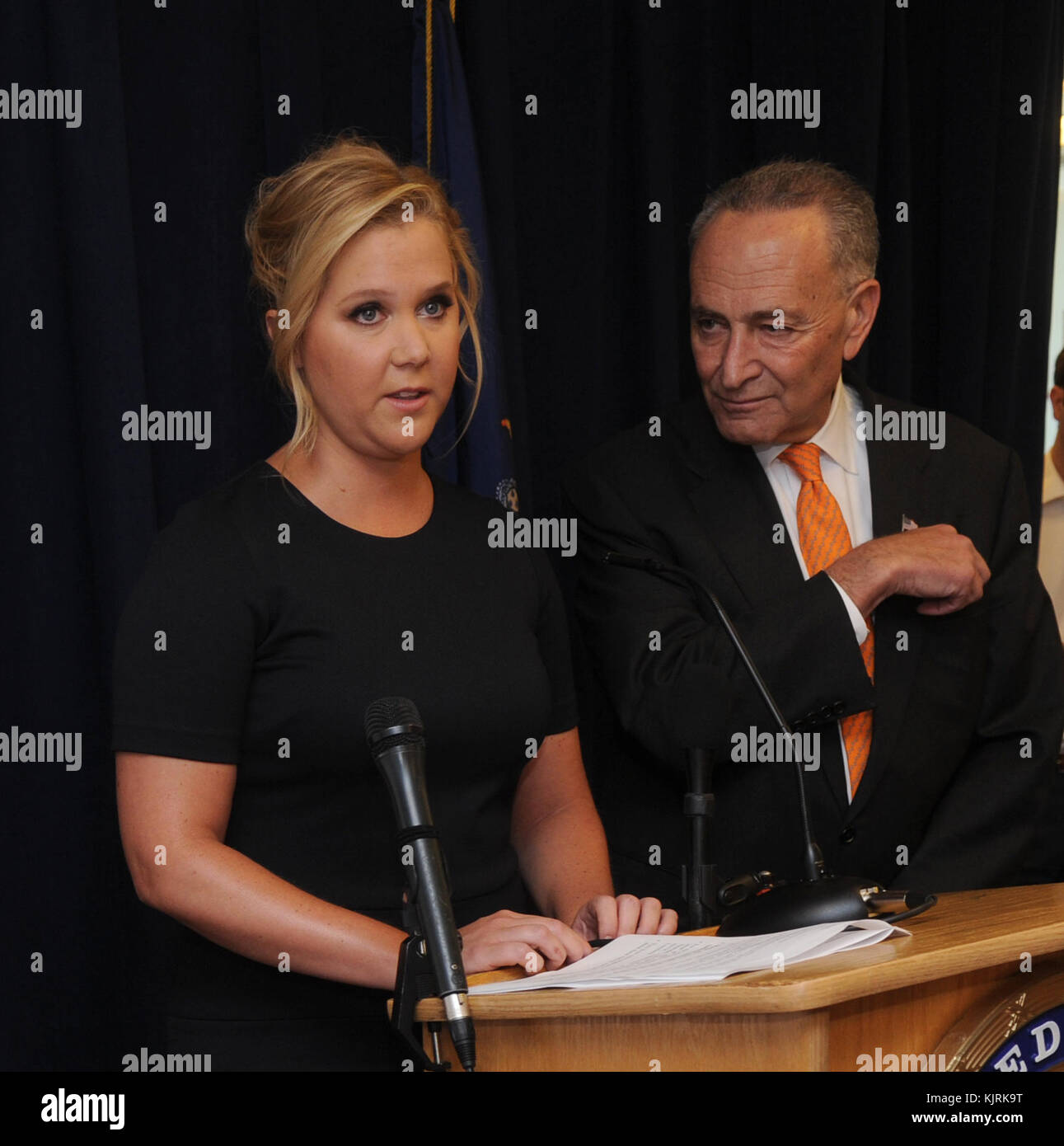 NEW YORK, NY - AUGUST 03: Democratic Senator Chuck Schumer and comedian ...