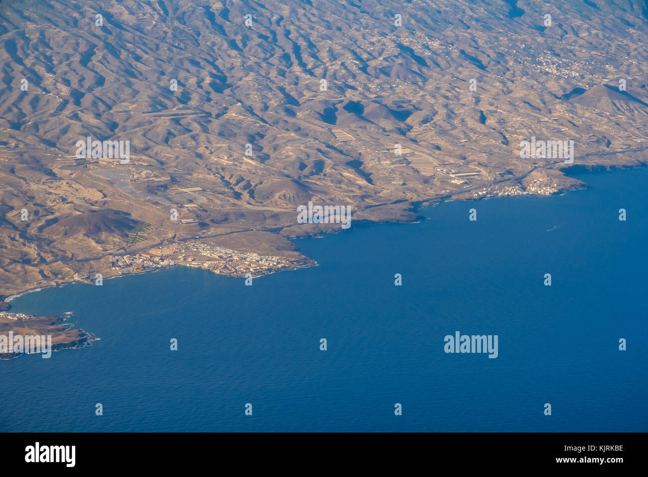 aerial of coastline - ocean coast landscape from above Stock Photo - Alamy