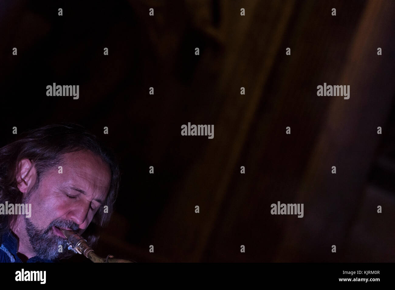 Rome, Italy. 24th Nov, 2017. Saxophone tenor Dimitri Grechi Espinoza ...