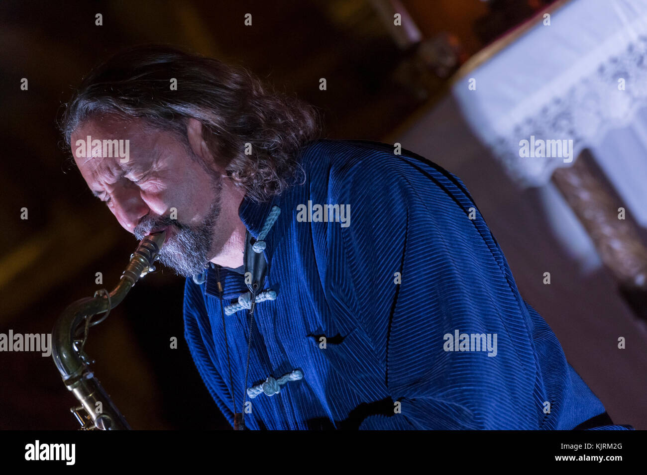 Rome, Italy. 24th Nov, 2017. Saxophone tenor Dimitri Grechi Espinoza ...