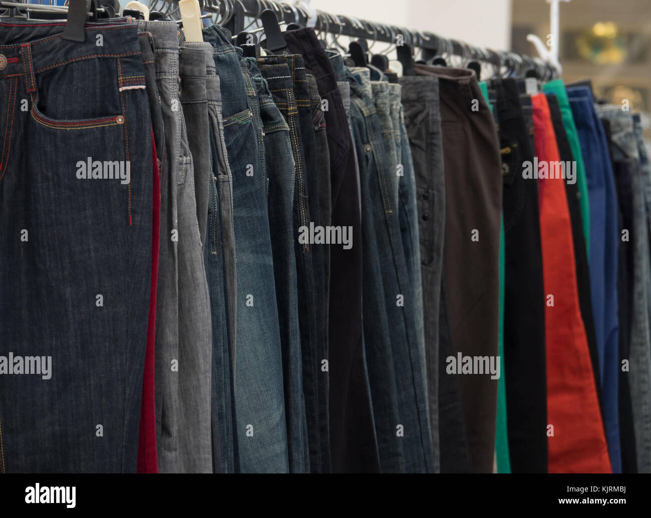 Jean rack hi-res stock photography and images - Alamy