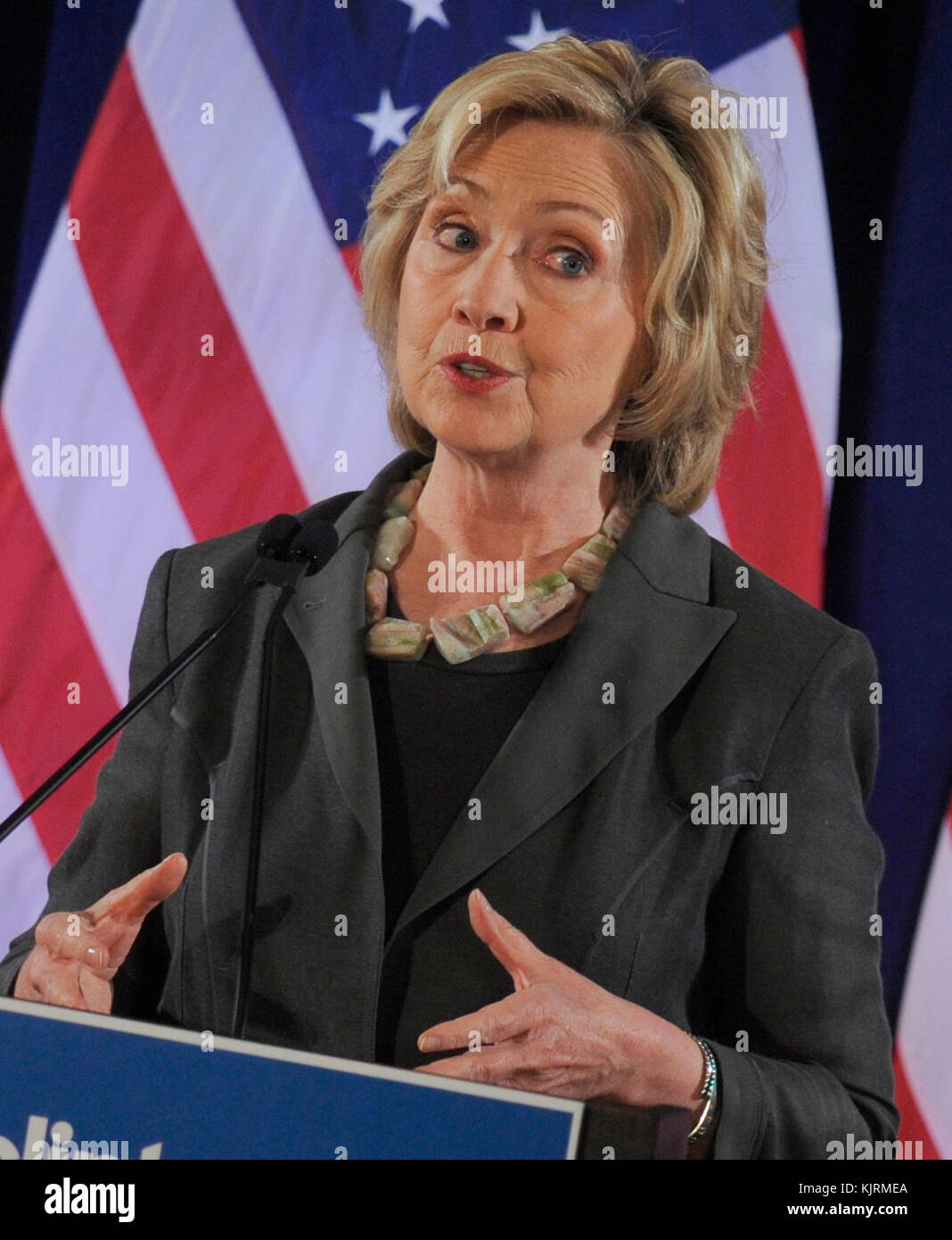 NEW YORK, NY - JULY 24: Democratic presidential frontrunner Hillary ...