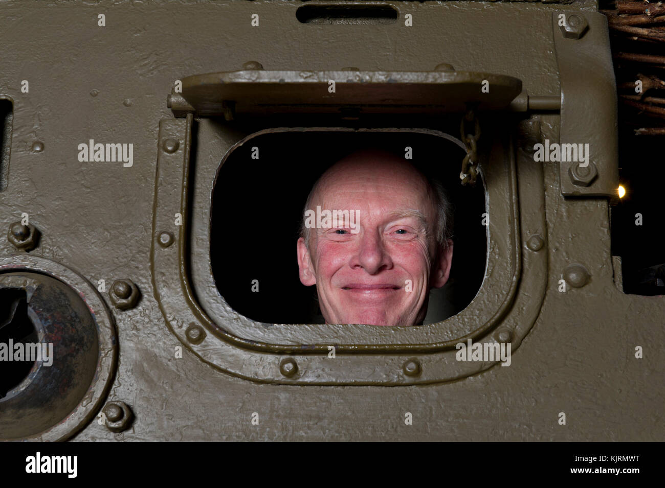 British Mark IV (male) tank (102) with a fascine at The Tank museum and ...