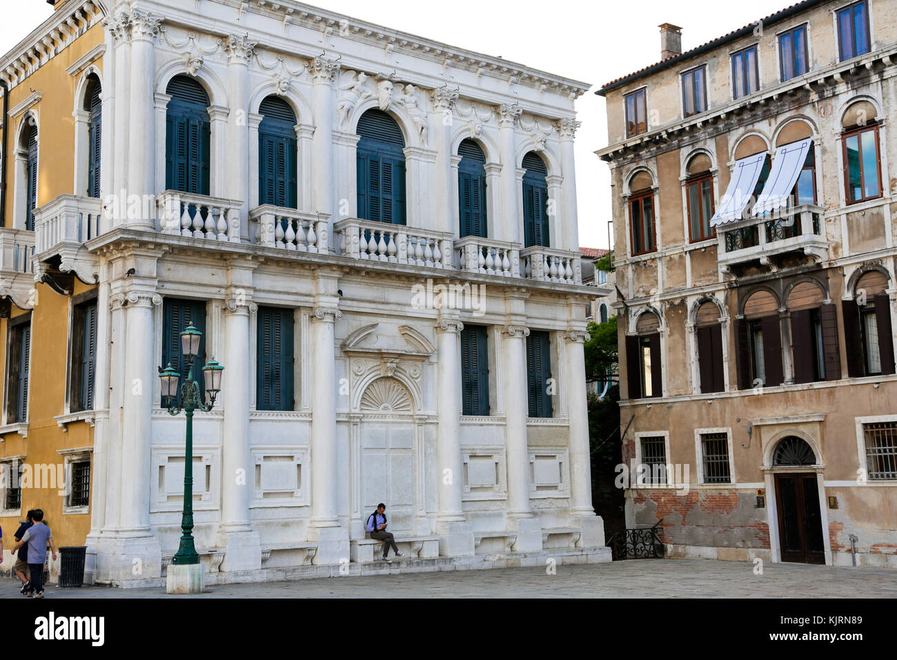 Venice, Italy: historical monuments and colorful facades of the city on ...