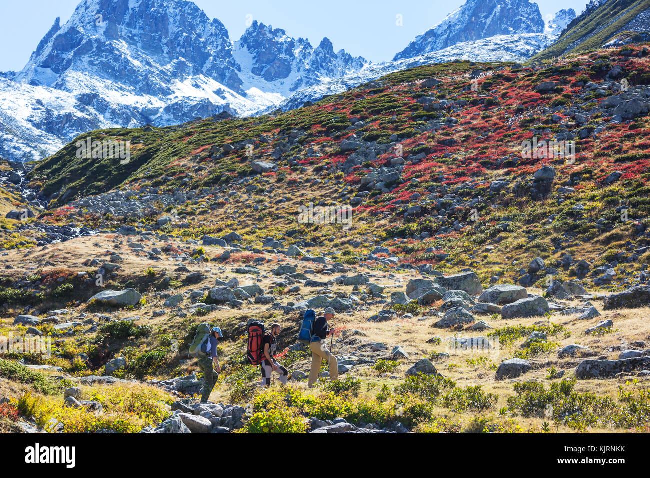 Hike in Kackar Mountains in eastern Turkey, autumn season Stock Photo ...