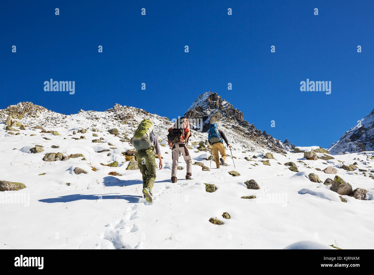 Hike in Kackar Mountains in eastern Turkey, autumn season Stock Photo ...