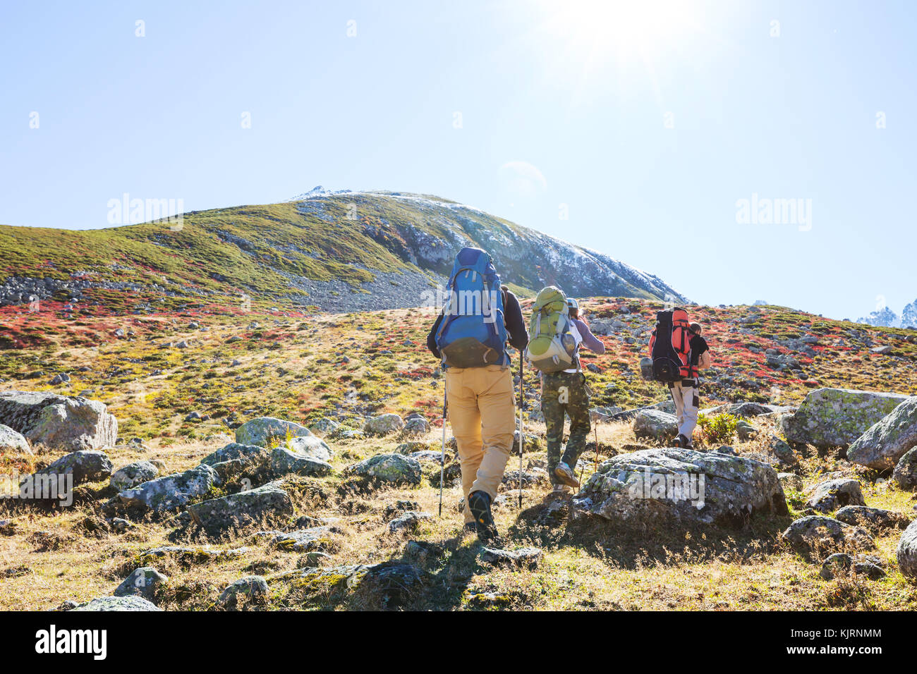 Hike in Kackar Mountains in eastern Turkey, autumn season Stock Photo ...