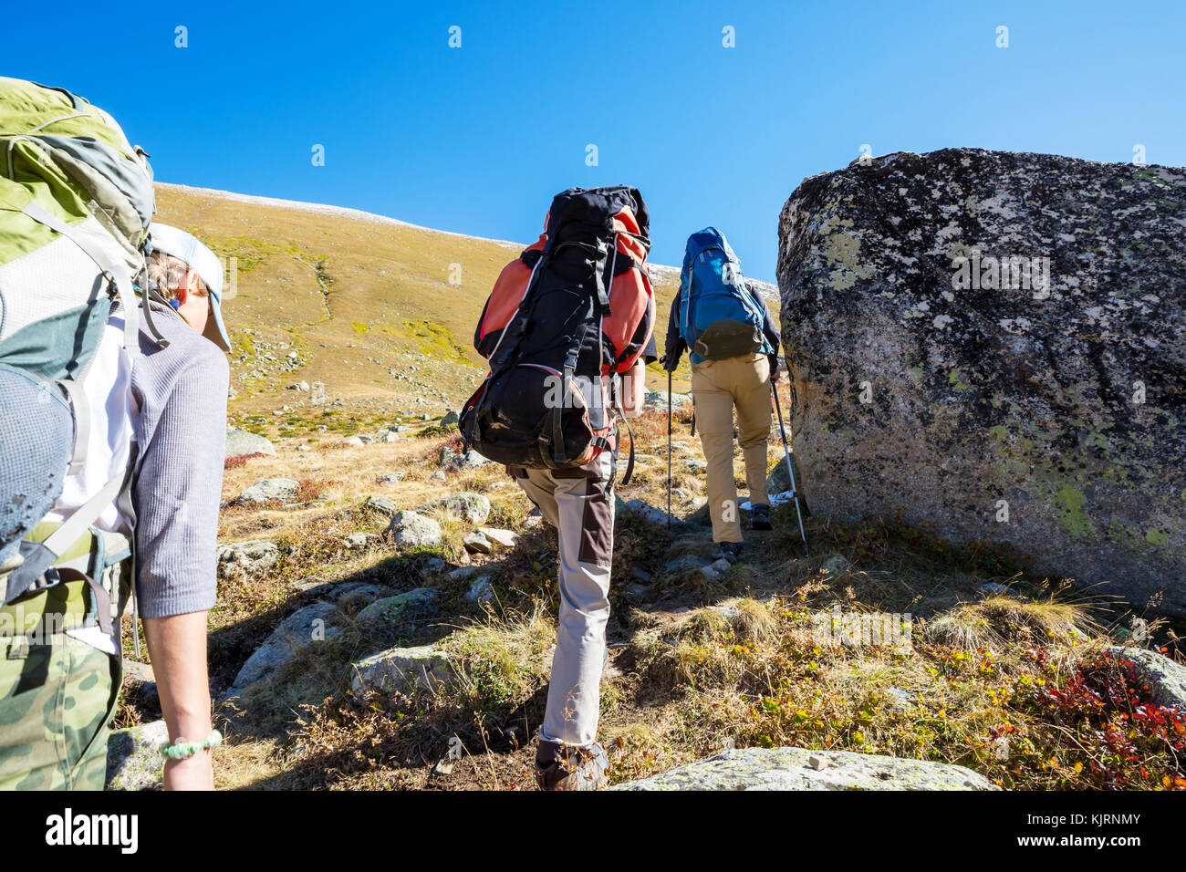 Hike in Kackar Mountains in eastern Turkey, autumn season Stock Photo ...
