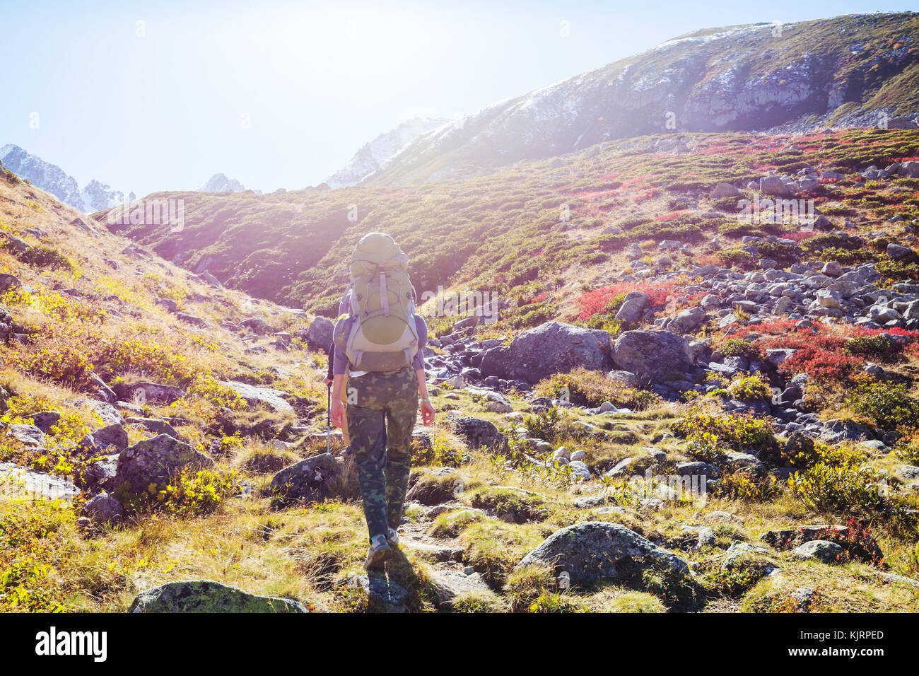 Hike in Kackar Mountains in eastern Turkey, autumn season Stock Photo ...