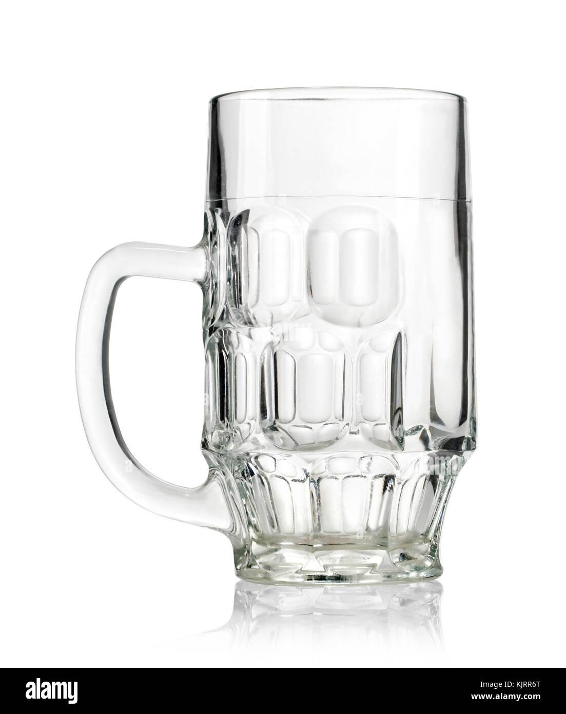 Empty beer mug isolated on white background Stock Photo - Alamy