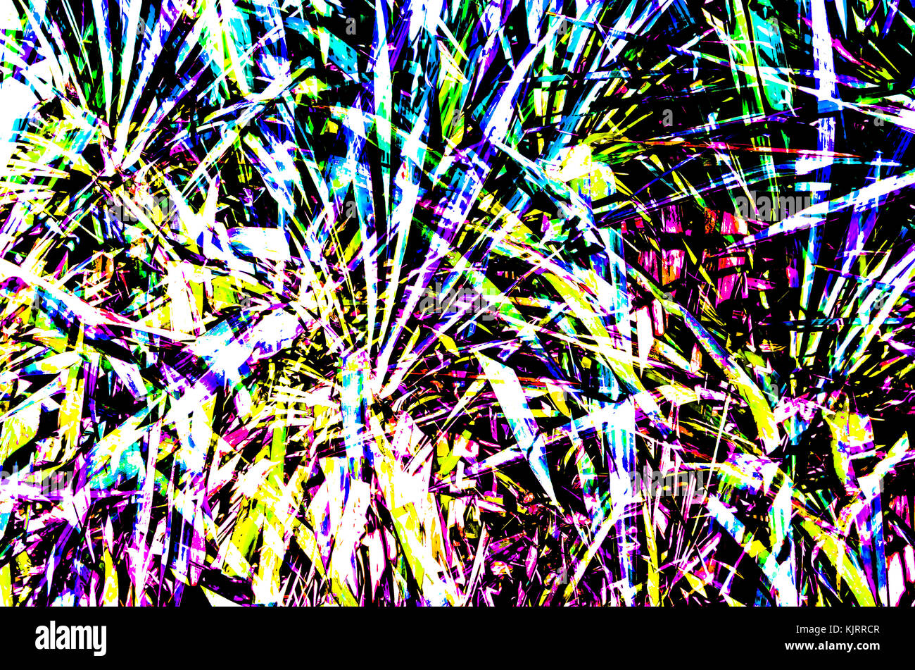 Colorful abstract illustration of palm tree leaf pattern Stock Photo ...