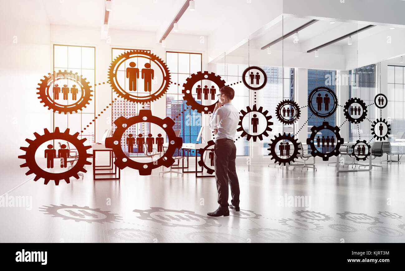 Networking and social communication concept as effective point for ...