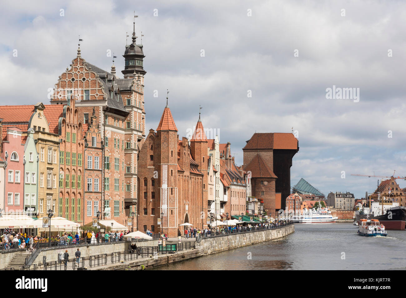 Danzig, Poland - July 7 2016: Gdansk old city in Poland with the oldest ...