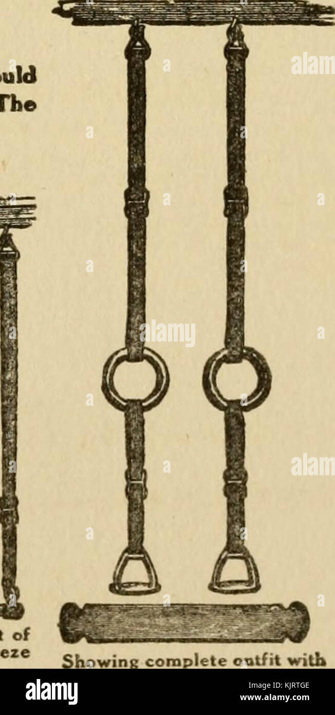 "Gymnastics and rope climbing" (1916 Stock Photo - Alamy