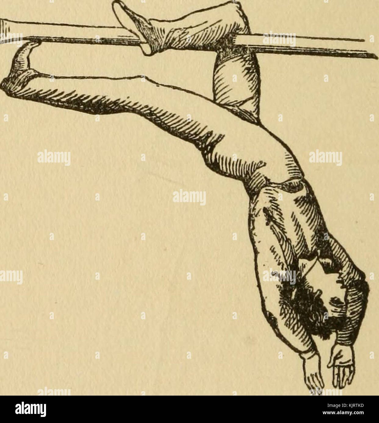 "Gymnastics and rope climbing" (1916 Stock Photo - Alamy