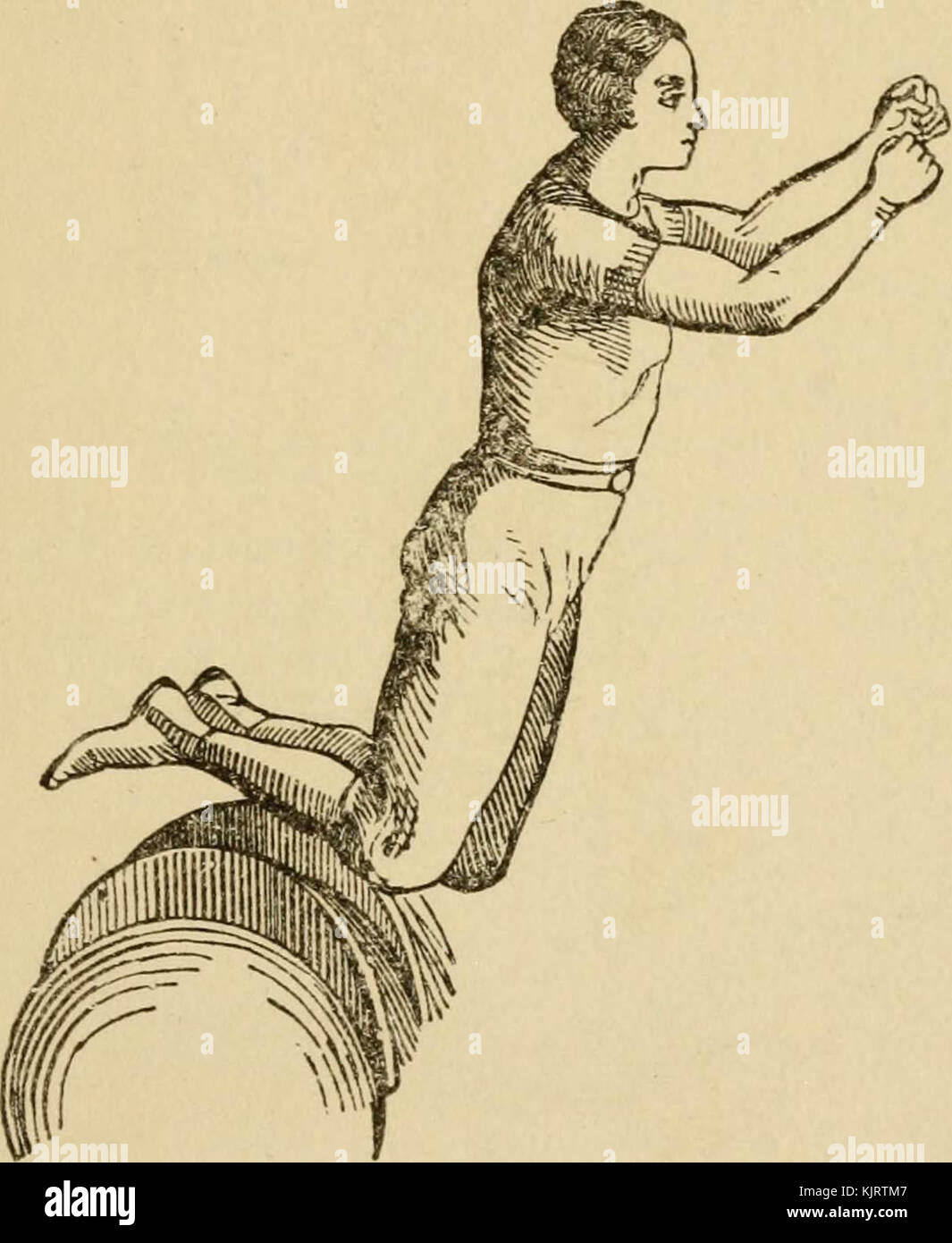 "Gymnastics and rope climbing" (1916 Stock Photo - Alamy