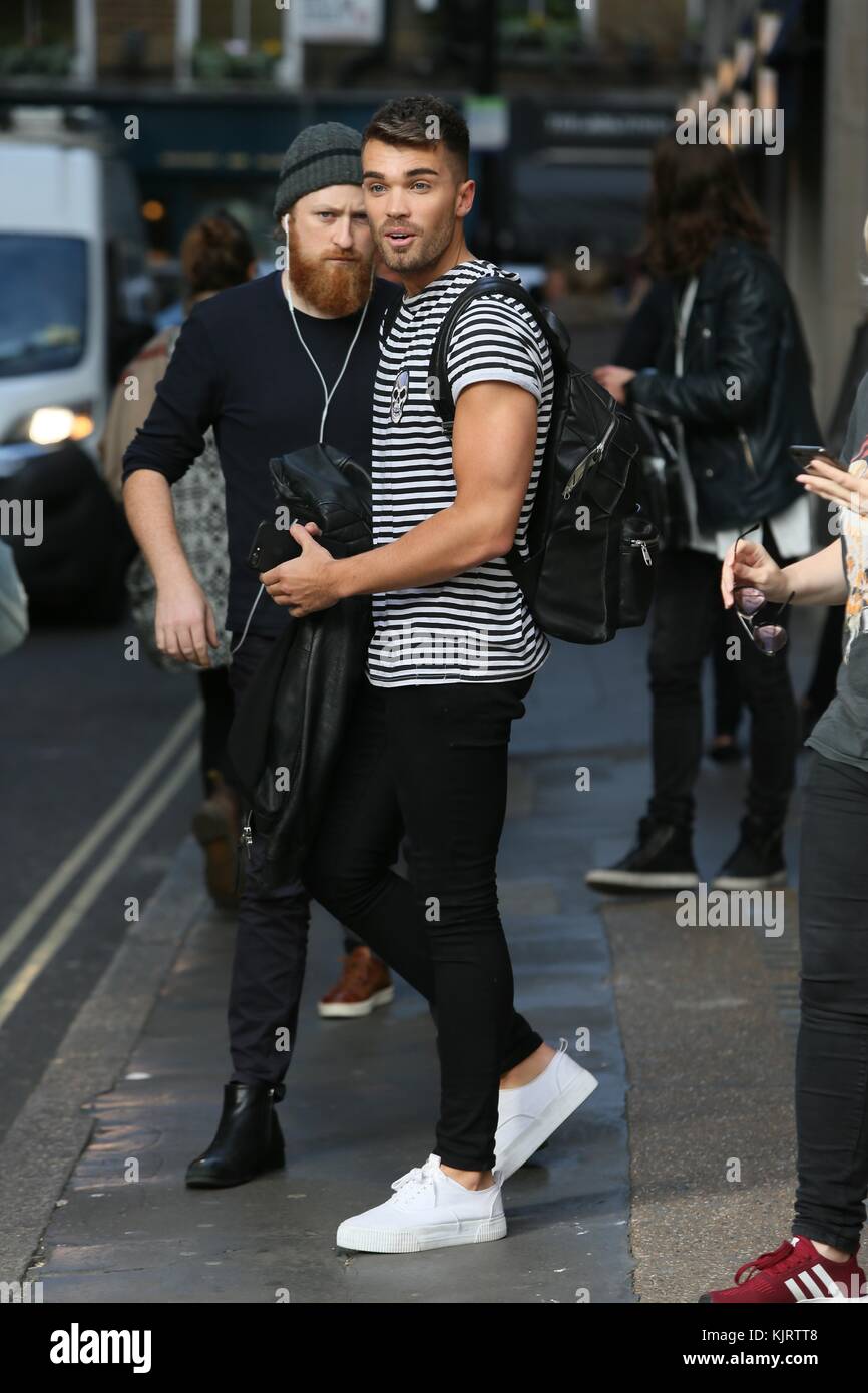 Josh Cuthbert from band Union J seen at Bauer Media Featuring: Josh ...