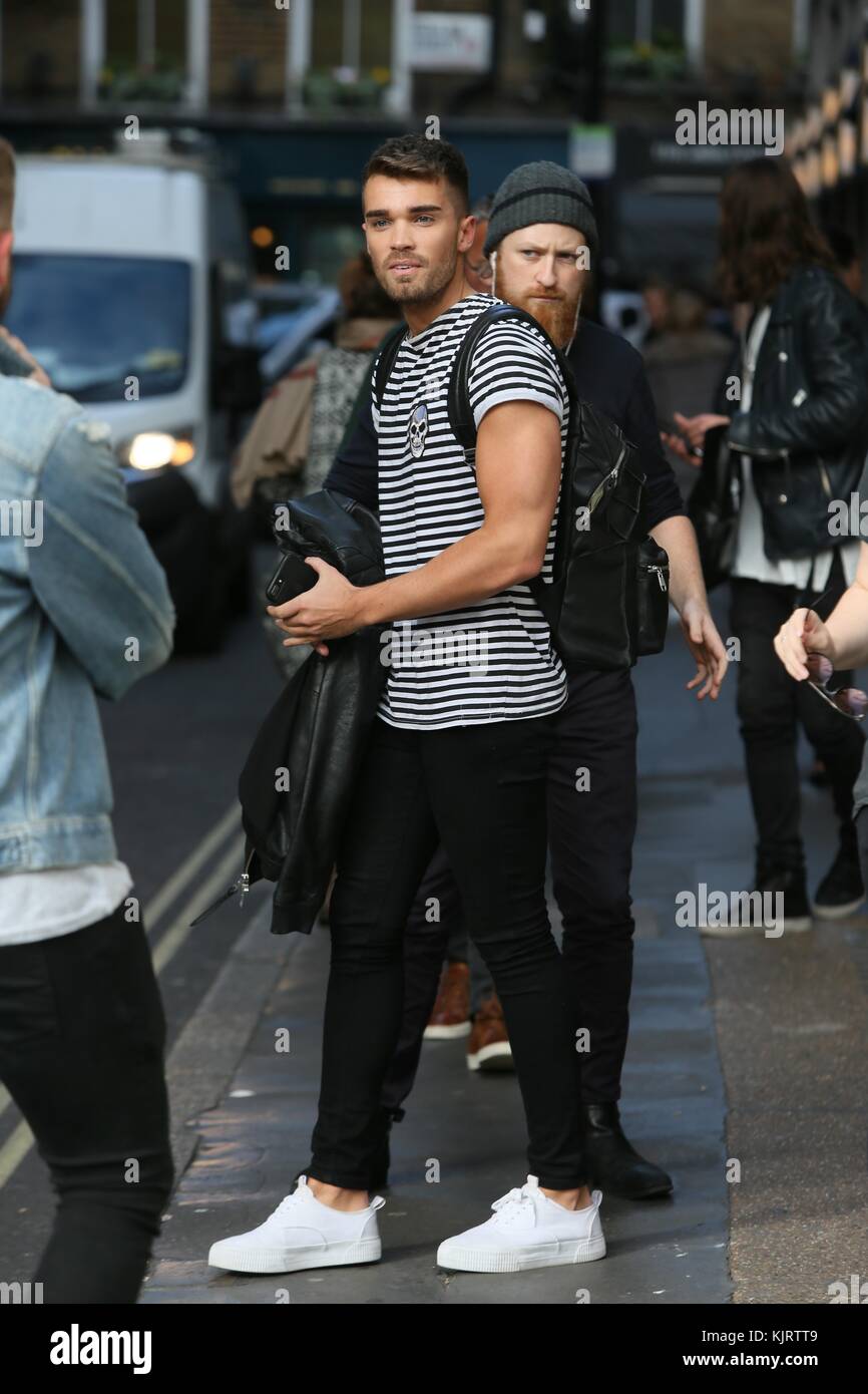 Josh Cuthbert from band Union J seen at Bauer Media Featuring: Josh ...