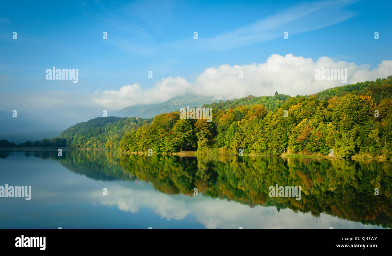 Lake Mort in France, Laffrey Grenoble, France Stock Photo - Alamy