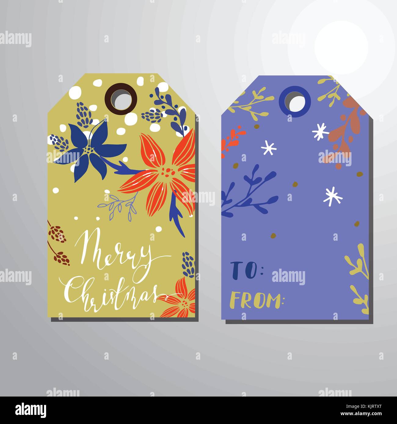 Christmas poster modern line Stock Vector Images - Alamy