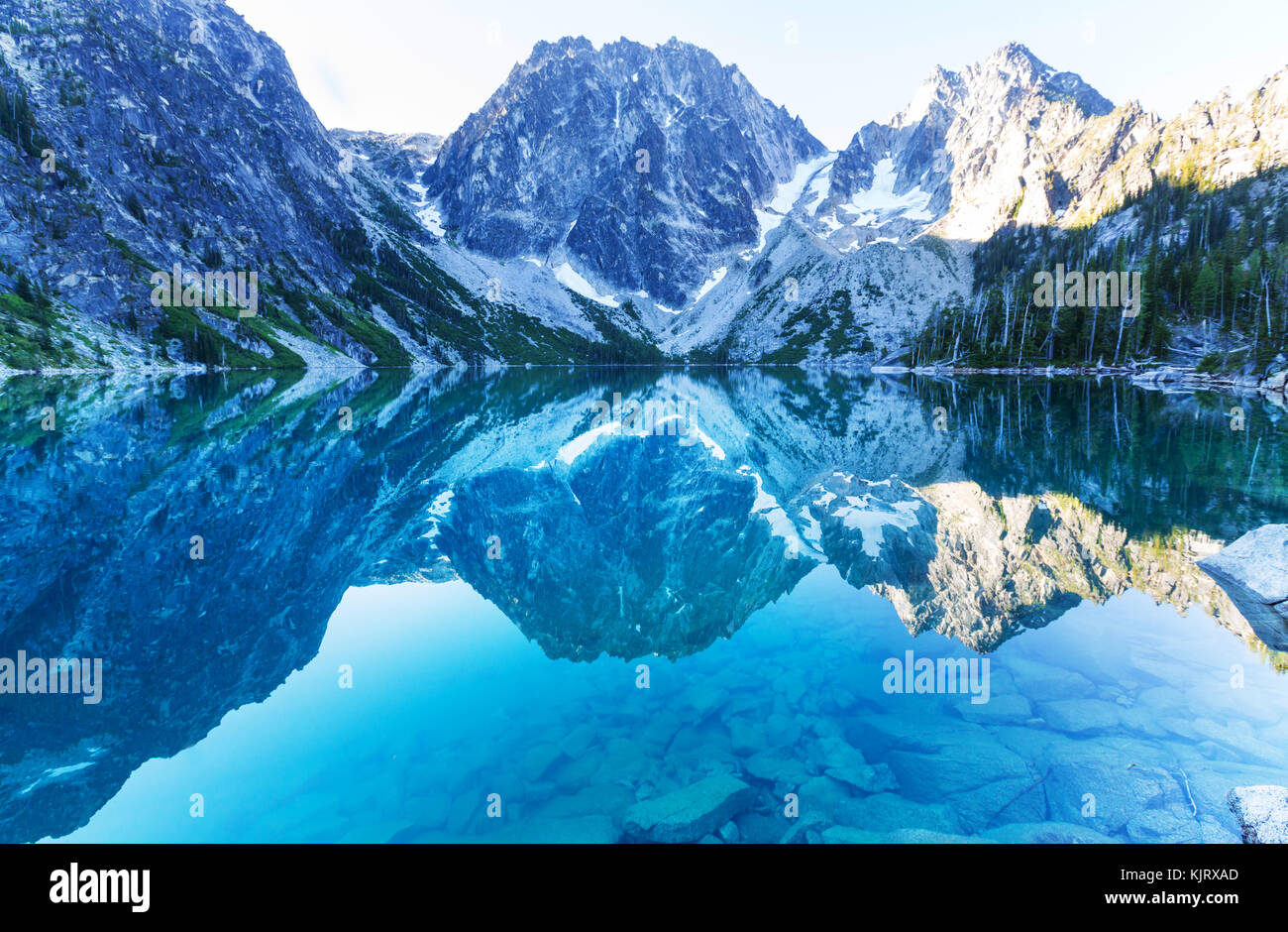Beautiful Alpine lakes wilderness area in Washington, USA Stock Photo ...