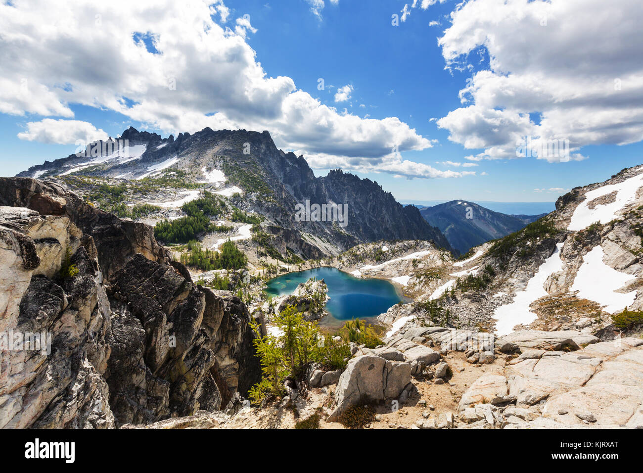 Beautiful Alpine lakes wilderness area in Washington, USA Stock Photo ...