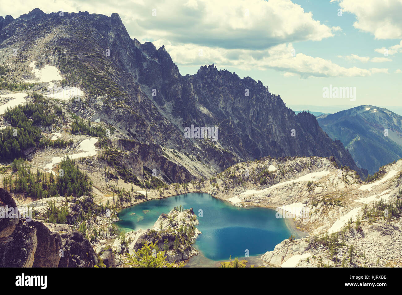 Beautiful Alpine lakes wilderness area in Washington, USA Stock Photo ...