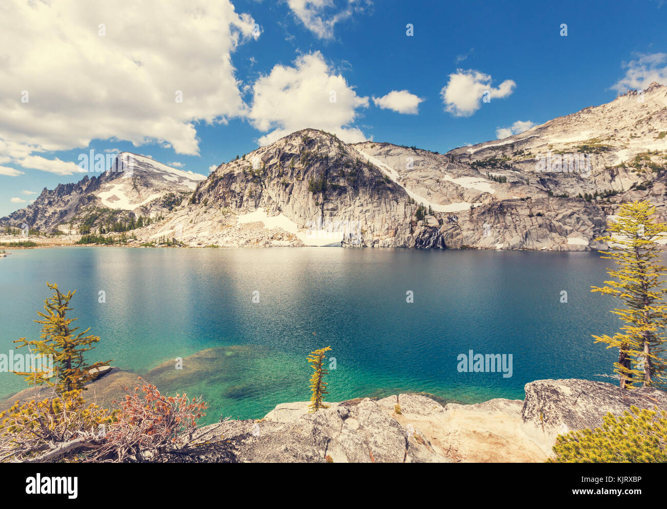 Beautiful Alpine lakes wilderness area in Washington, USA Stock Photo ...