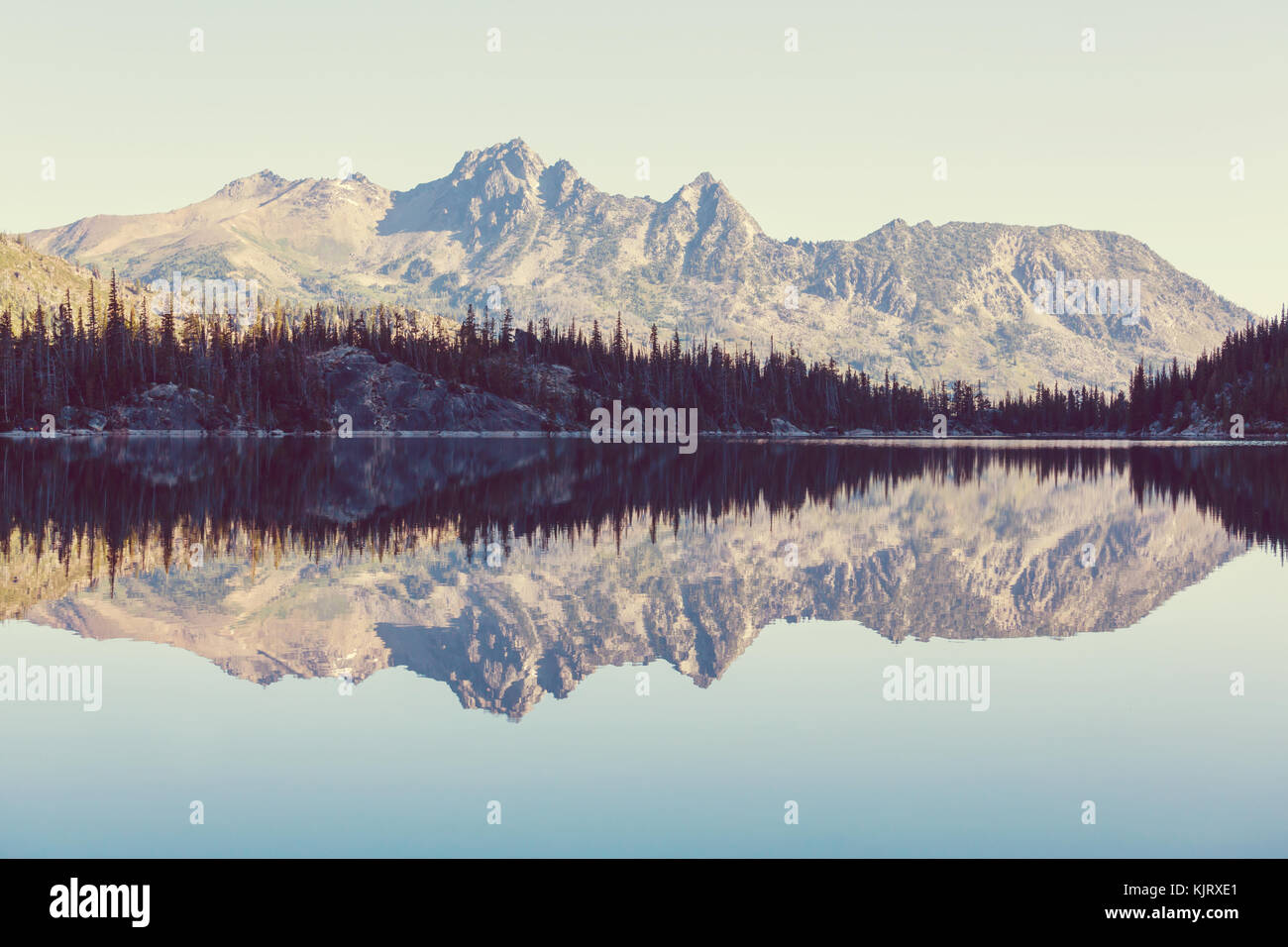 Beautiful Alpine lakes wilderness area in Washington, USA Stock Photo ...