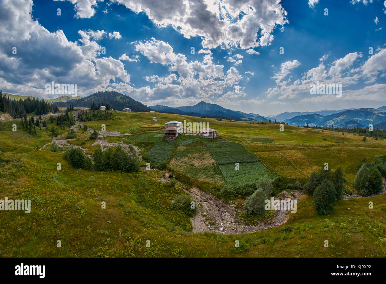 Adjara Countryside authentic village in Georgia Stock Photo - Alamy