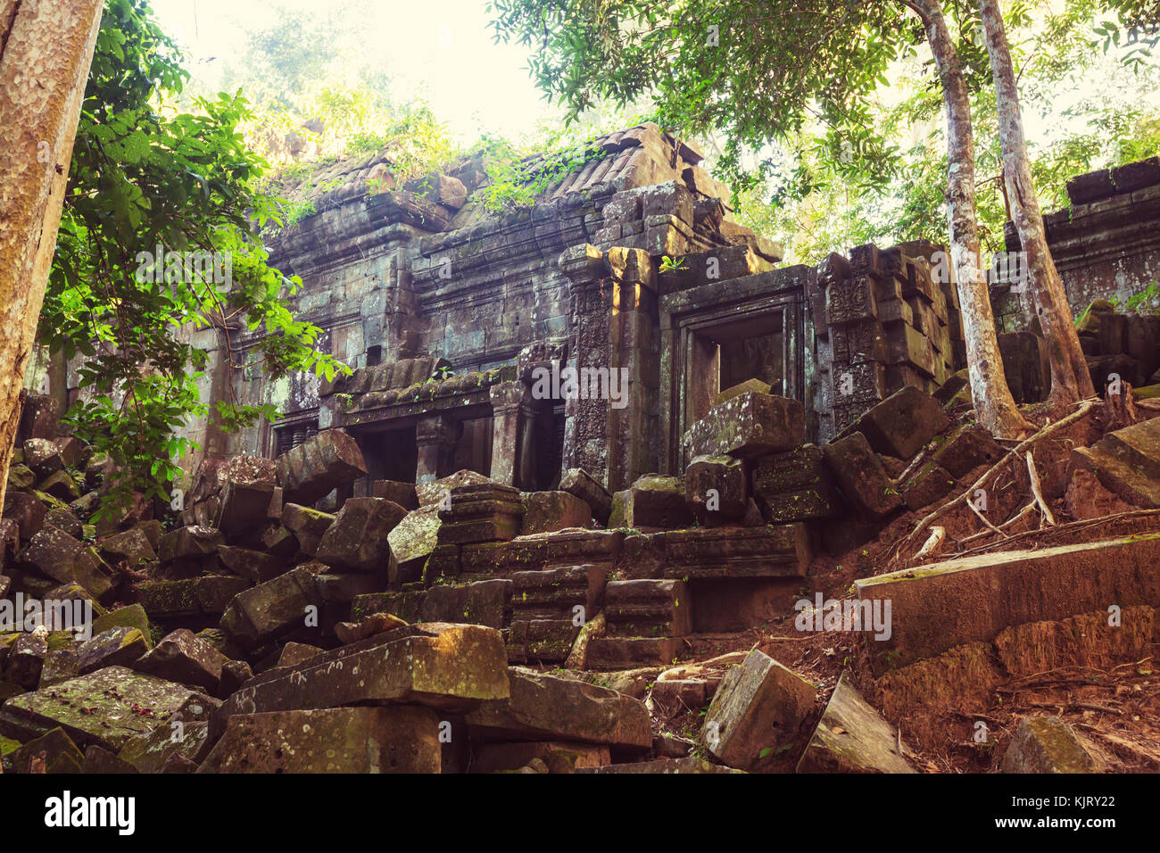 Ancient Khmer civilization ruins of Angkor near Siem Reap, Cambodia ...