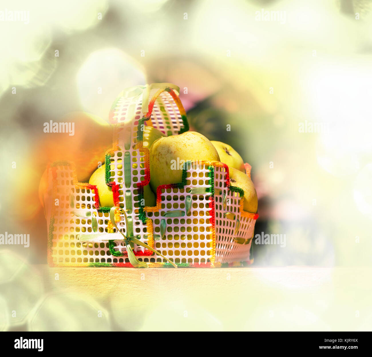 Apple on branch Stock Photo - Alamy
