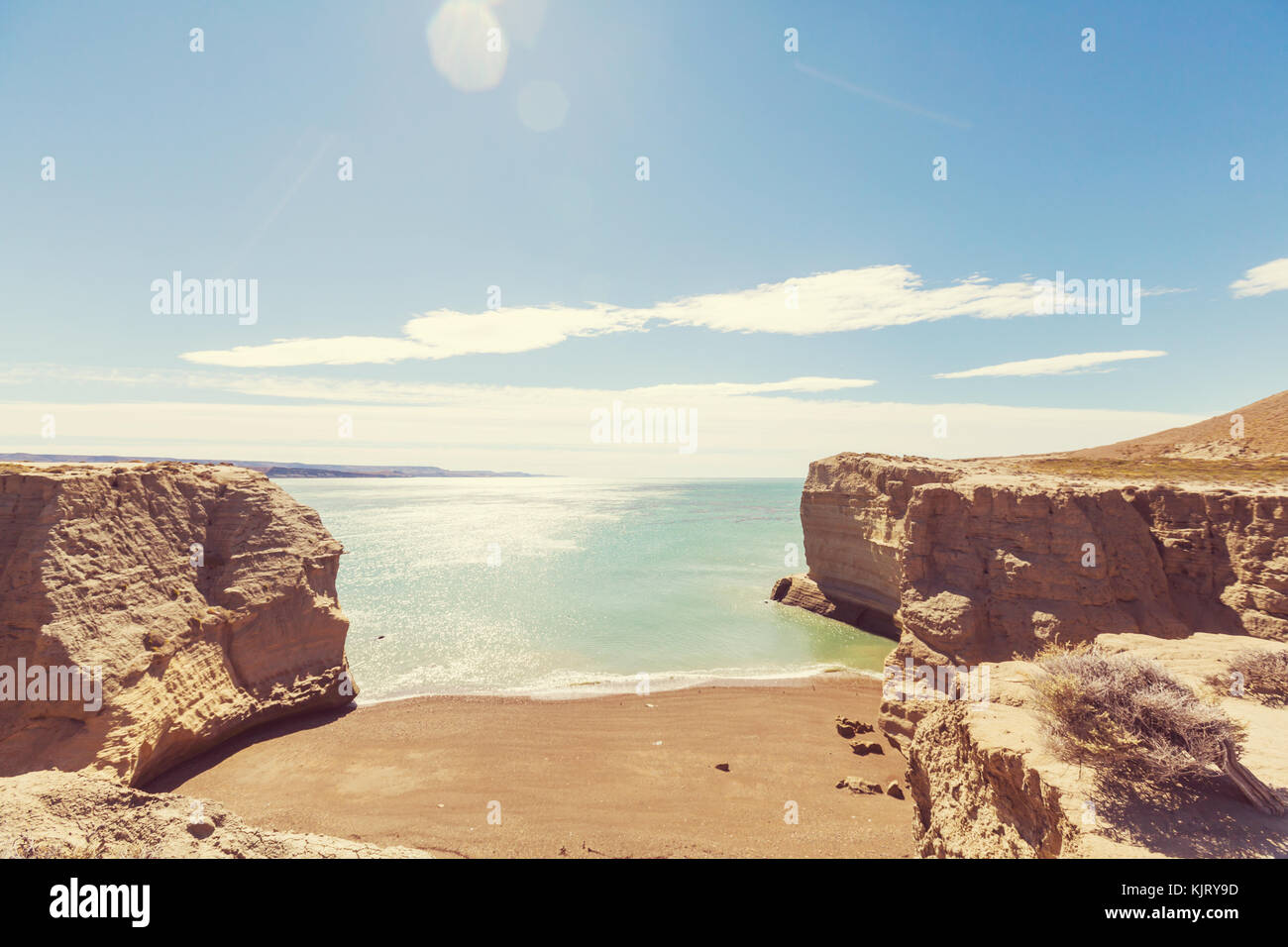 Patagonian Coast in Argentina Stock Photo - Alamy