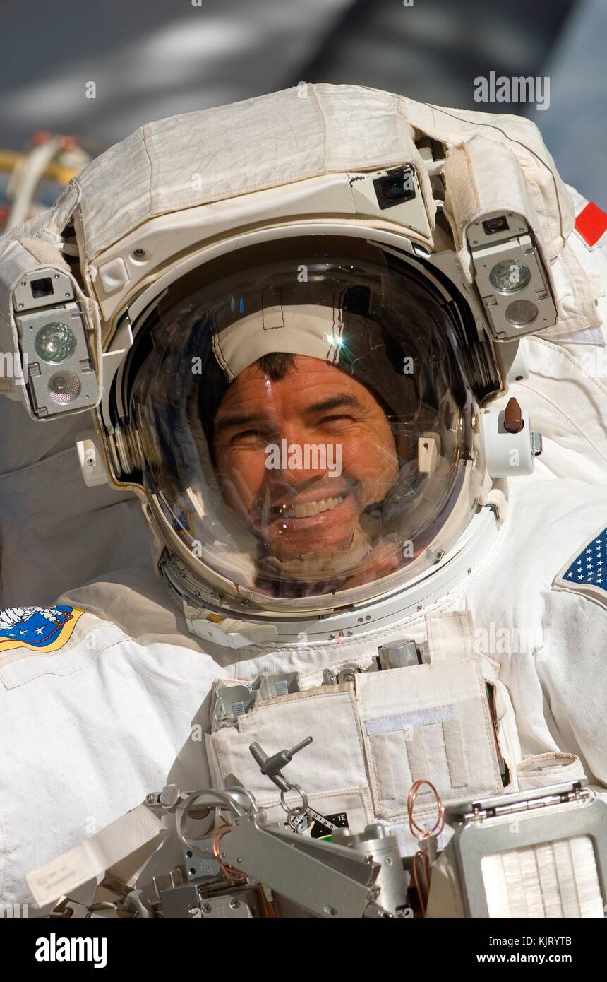 NASA STS-122 Space Shuttle Atlantis mission prime crew astronaut Rex ...