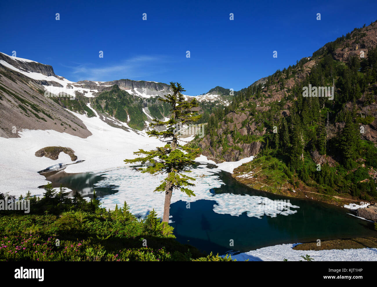 Lake in Baker Area Stock Photo - Alamy