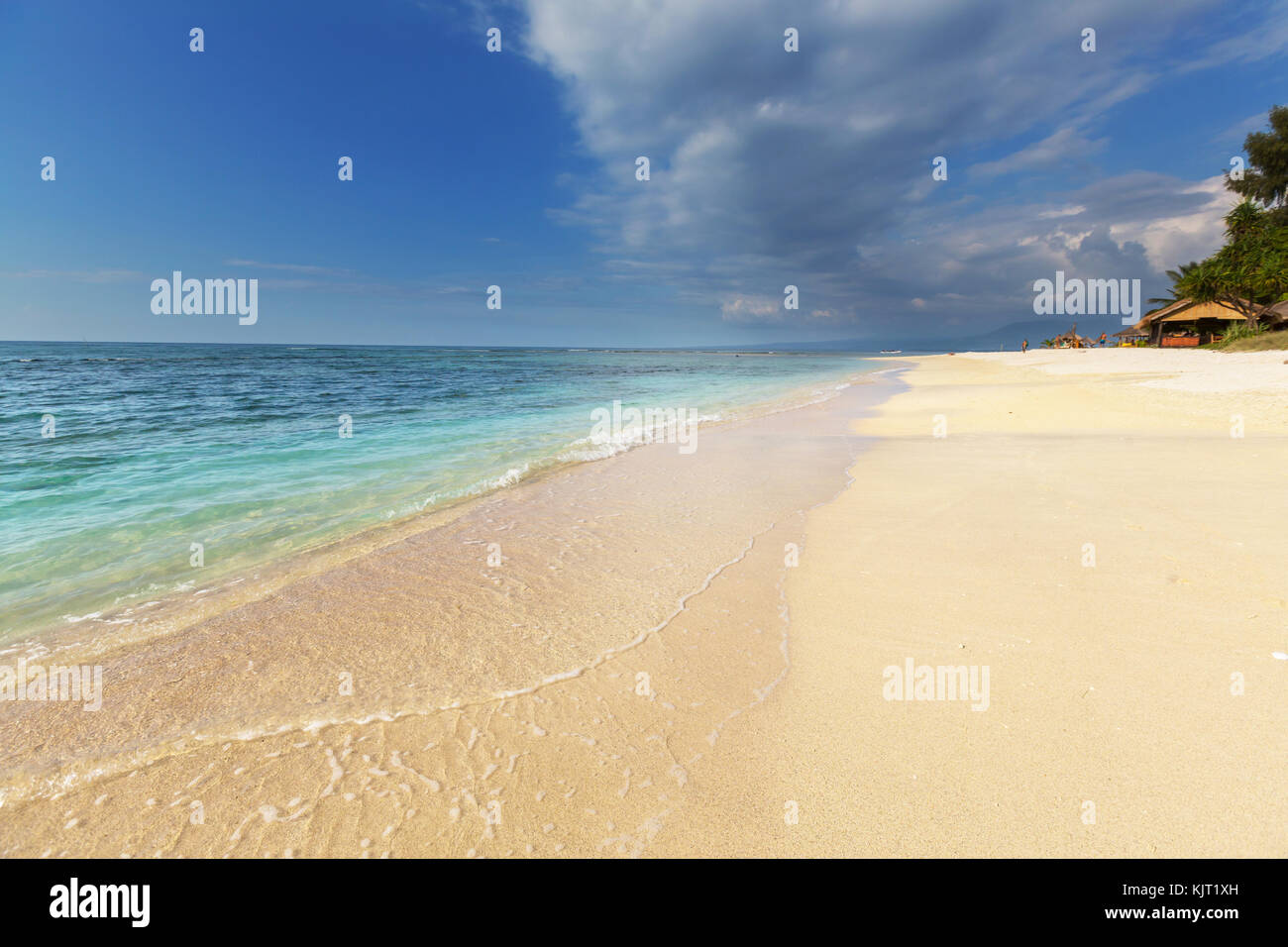 Tropical beach in Gili Stock Photo - Alamy