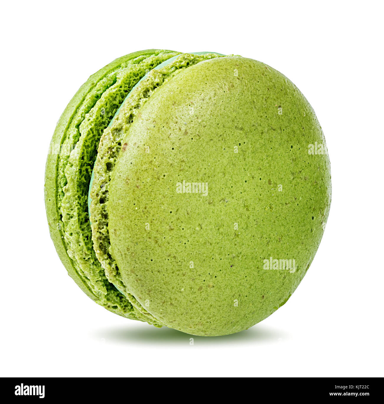 Macaroons mint isolated on white Stock Photo - Alamy